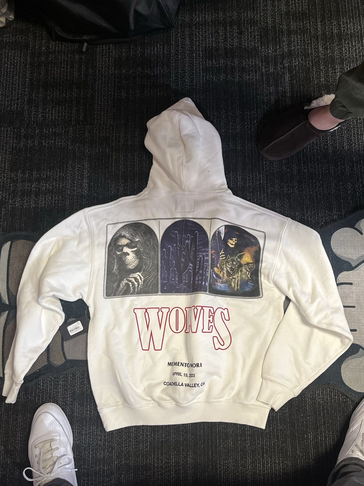 Darc Sport Darc Sport Wolves Hoodie, White, Small, New | Grailed