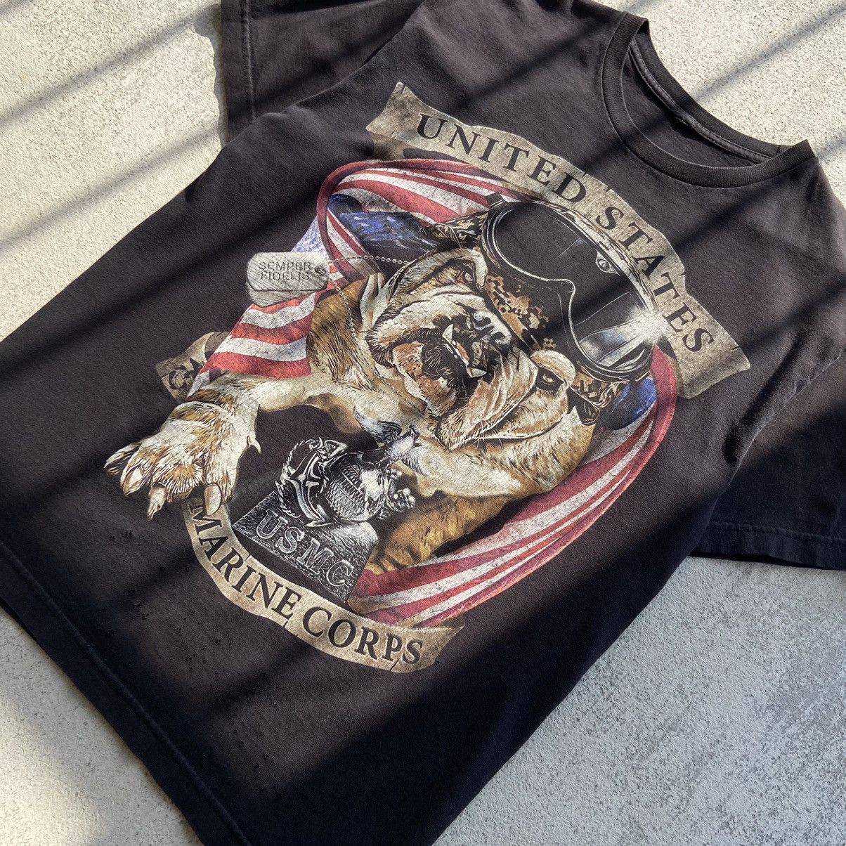 Vintage Vintage 90s United States Marine Corps USMC Faded T-Shirt | Grailed