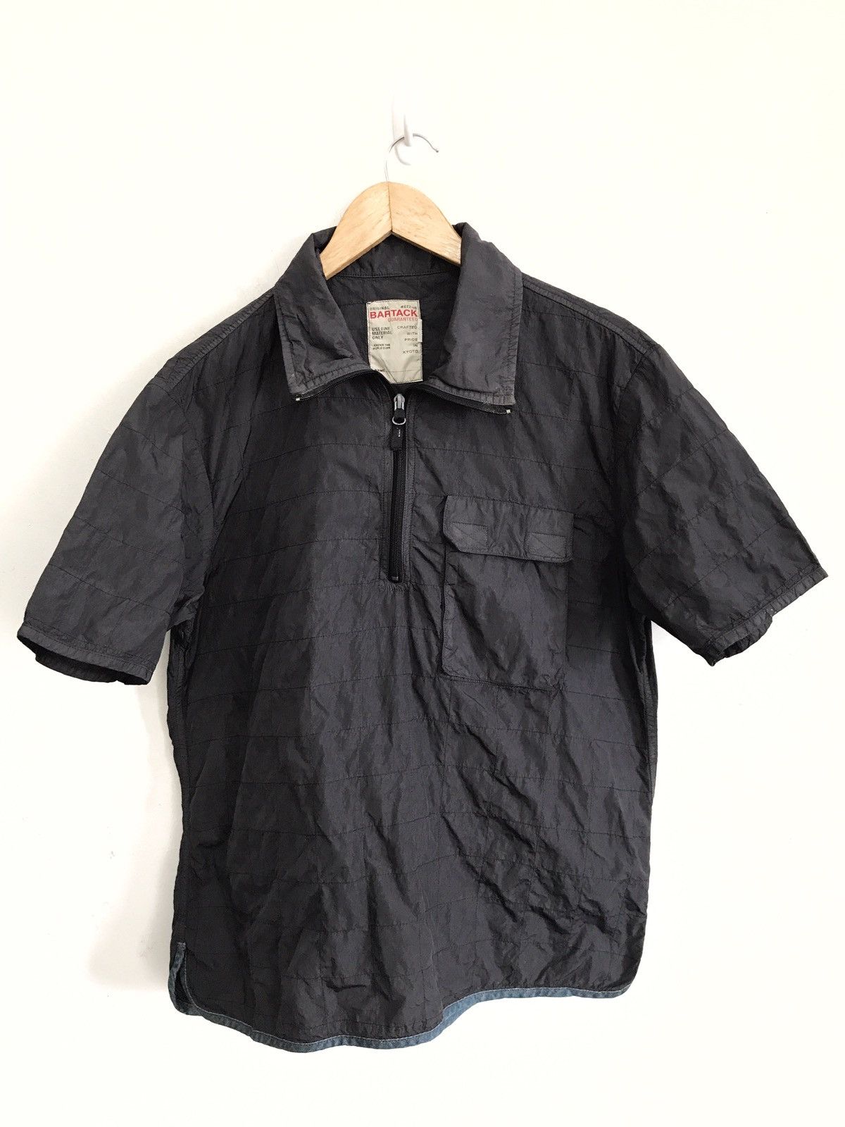 Designer × Japanese Brand Japanese Designer Brand Bartack Half Zipper ...