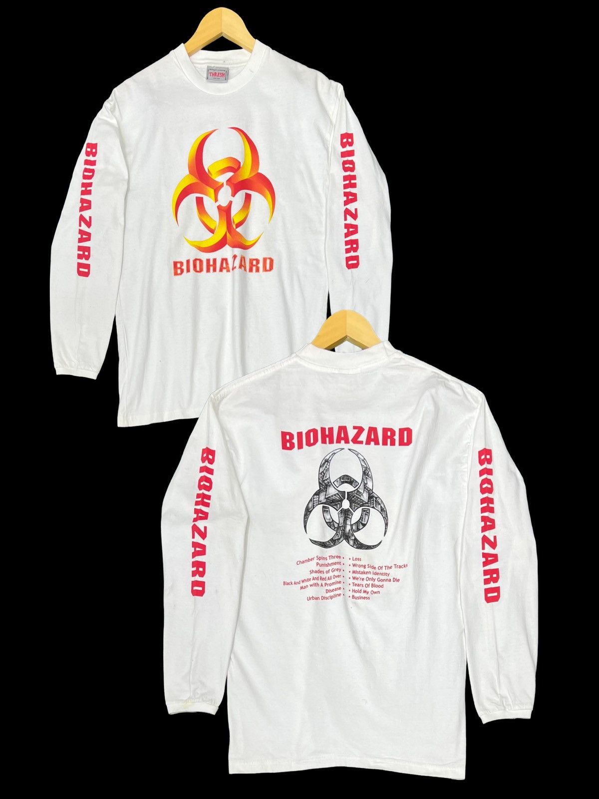 Vintage VINTAGE 90s BIOHAZARD METAL ROCK HARDCORE LONGSLEEVE | Grailed