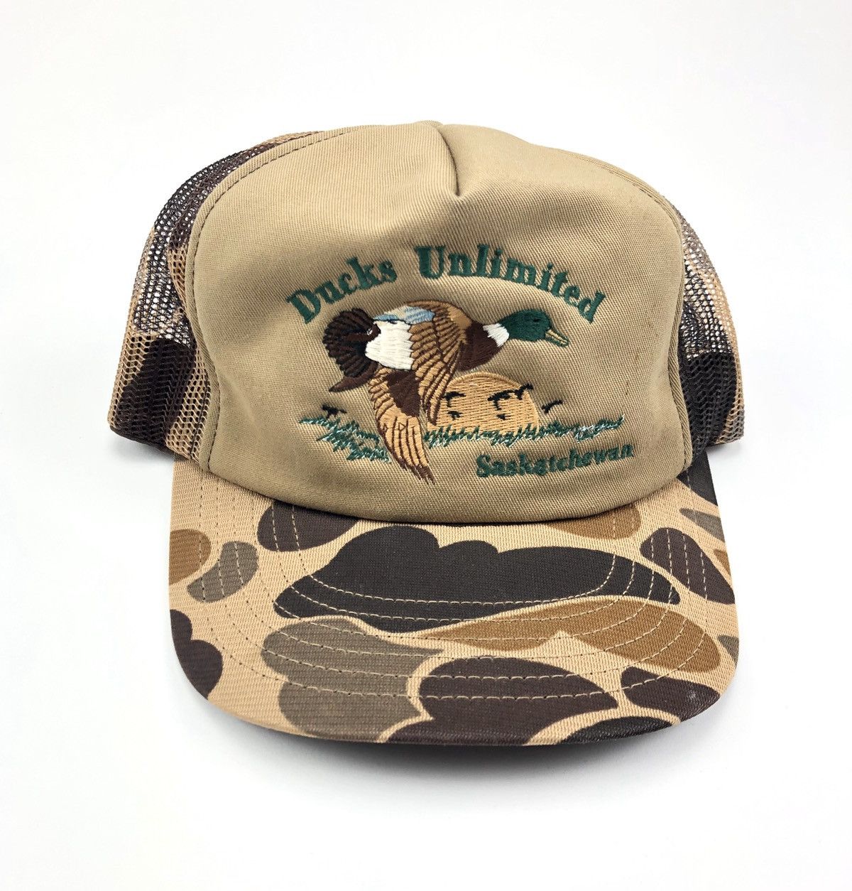 Made In Usa × Vintage RARE Vintage Ducks Unlimited Duck Camo Mesh ...