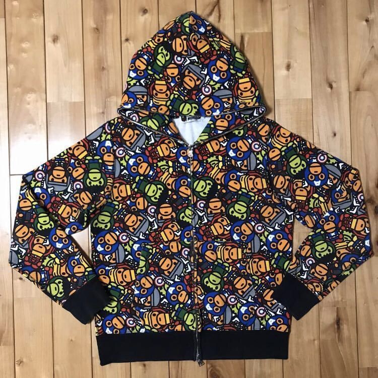 Bape × Marvel Comics BAPE × MARVEL COMICS milo full zip hoodie a ...