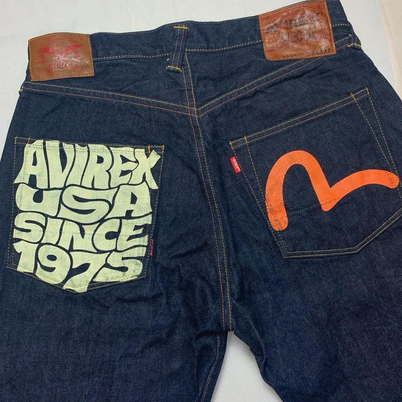 Avirex × Evisu Evisu x Avirex USA Japanese Selvedge Denim Jeans | Grailed