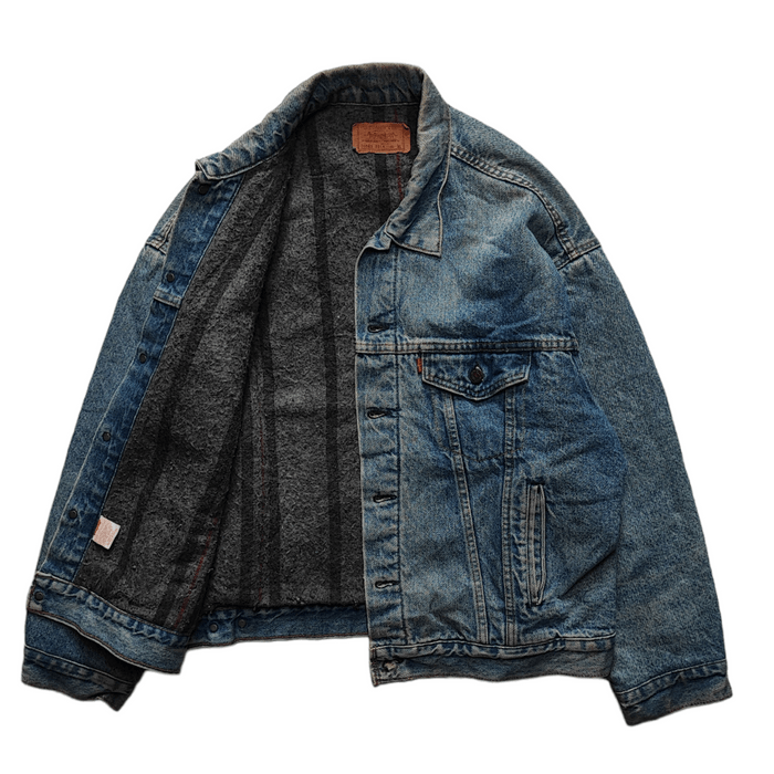 Levi's Vintage Levis Blanket Lined Denim Trucker Jacket | Grailed