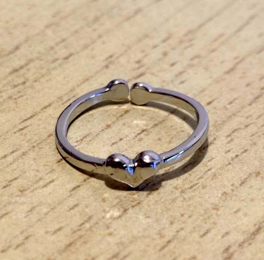 Vintage Punkrock Shiny Tiny 925 Silver Heart Ring | Grailed
