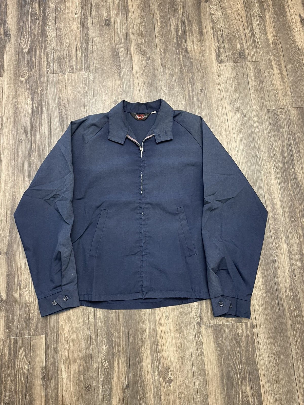 Vintage Dan Jac Navy Blue Distressed Harrington Jacket M Vintage | Grailed