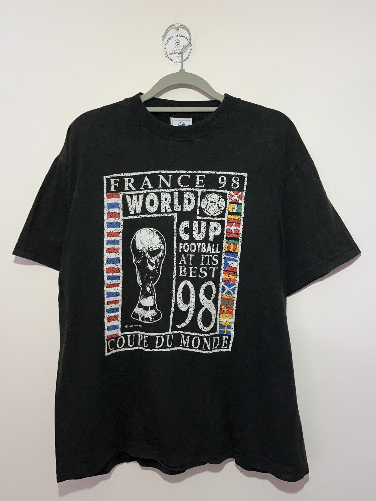 Vintage 1998 France World Cup vintage soccer t-shirt retro rare | Grailed