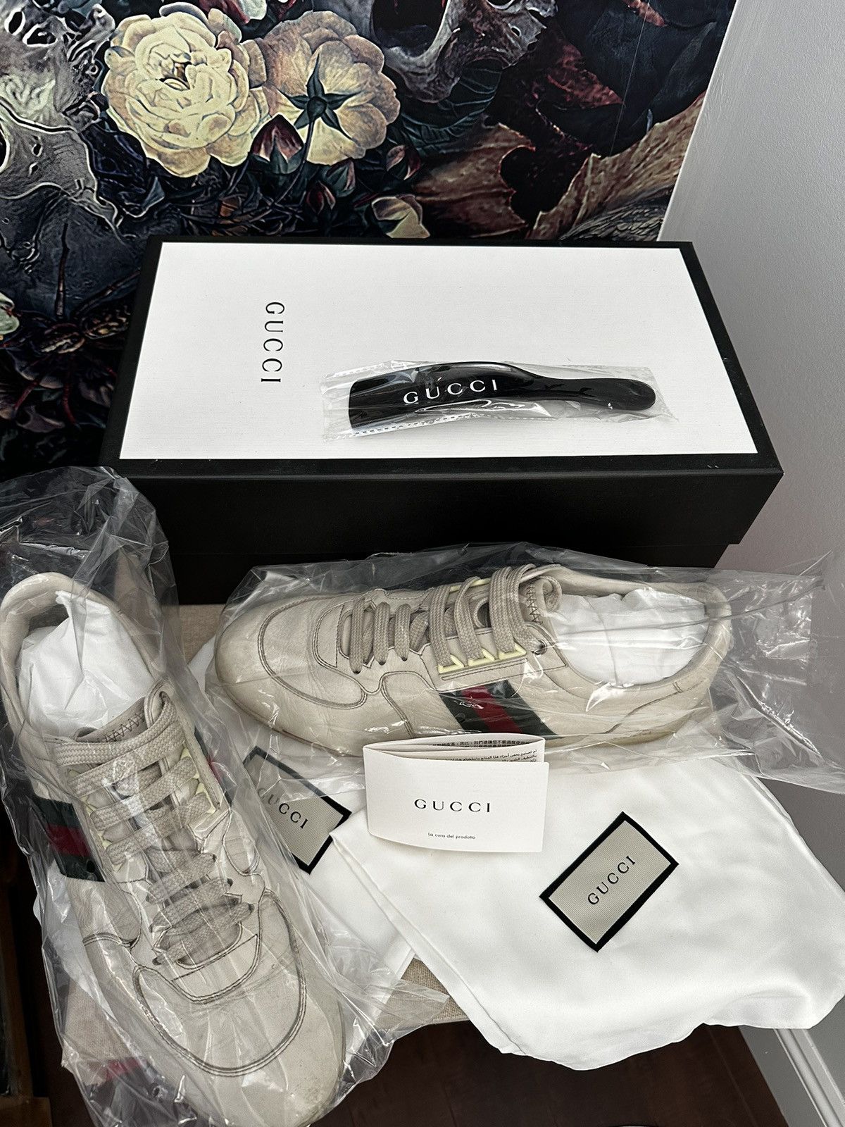 Gucci Gucci Web Embellished Sneakers | Grailed