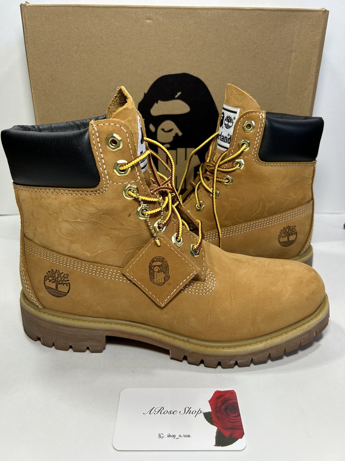 Bape × Timberland × Undefeated Bape x Timberland x Undefeated 6” ‘Wheat ...
