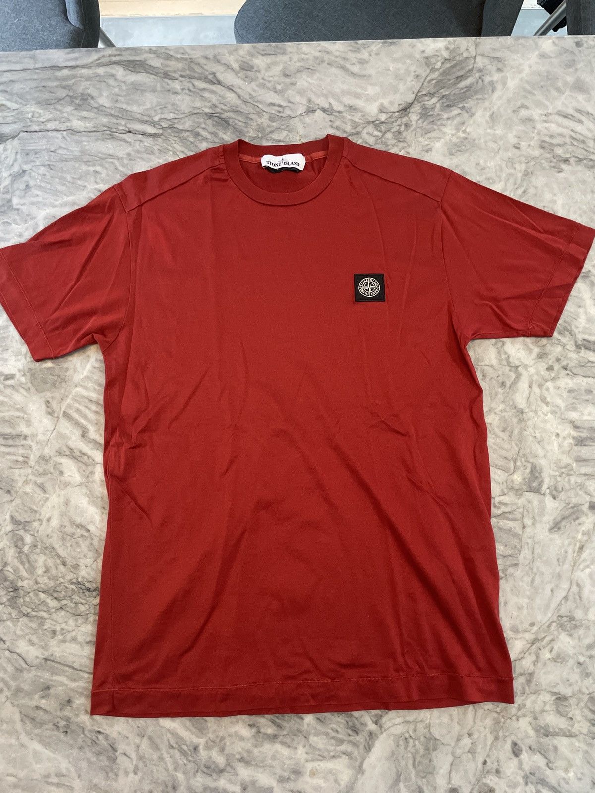 Stone Island Red stone island tee | Grailed