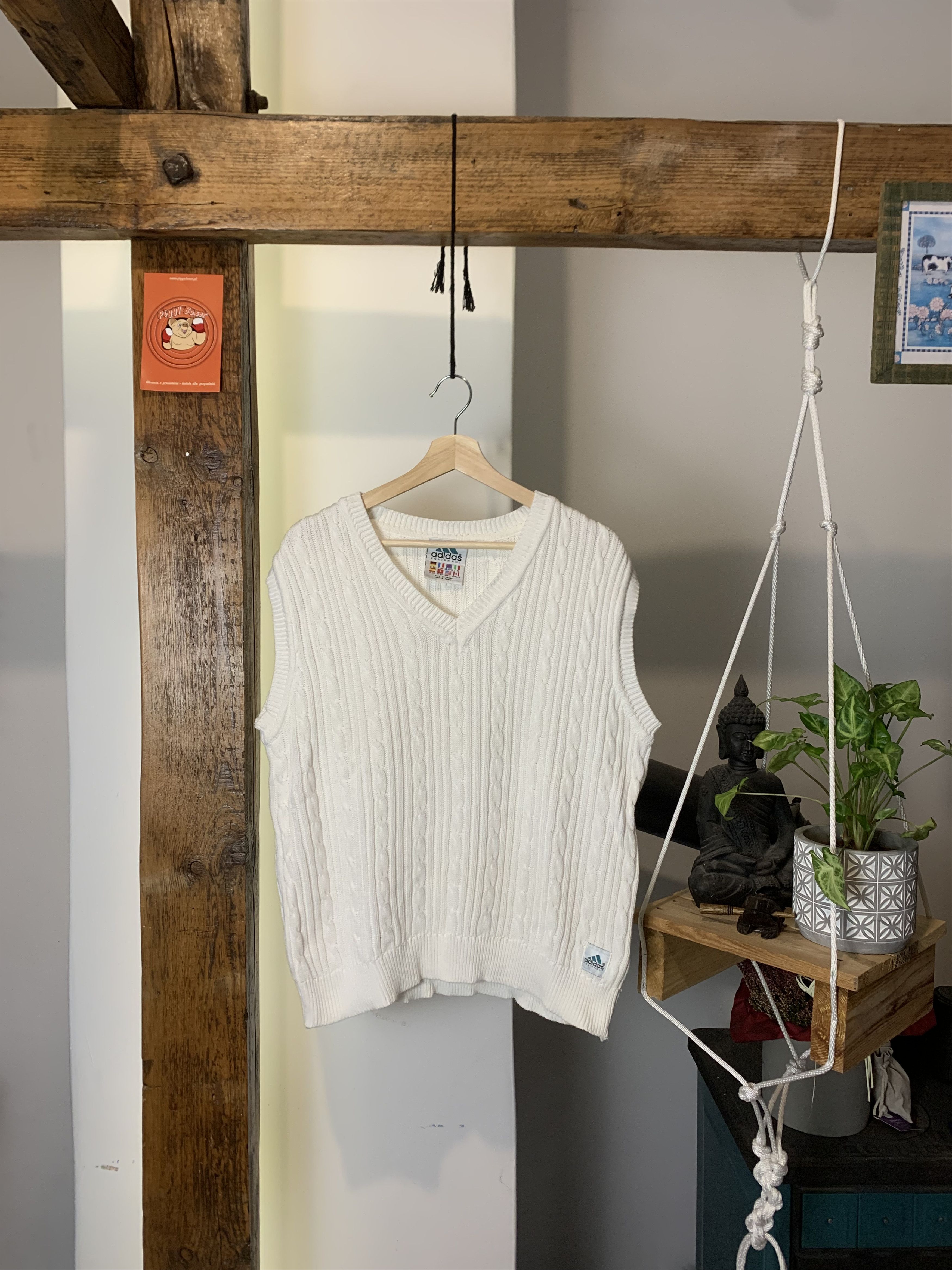 Adidas 90s Adidas Equipment Cable Knit Sweater | Grailed