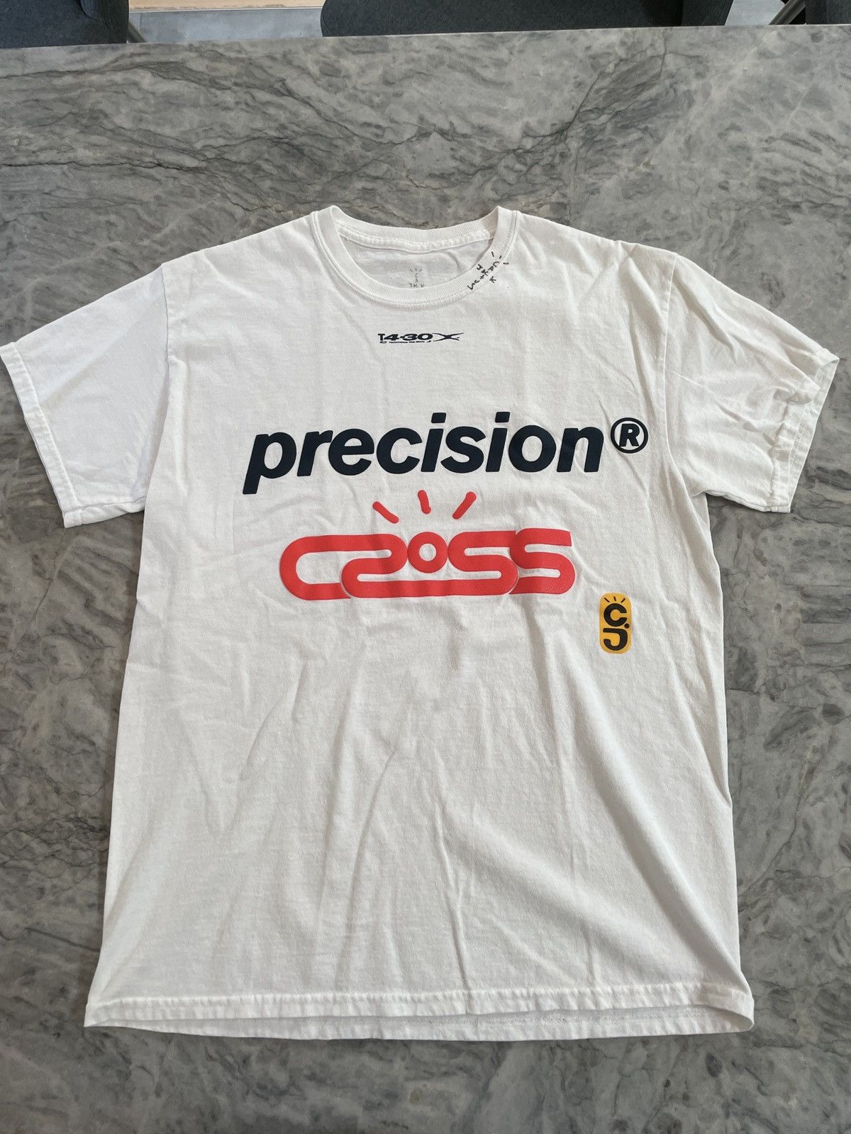 Travis Scott Travis Scott white cross tee | Grailed