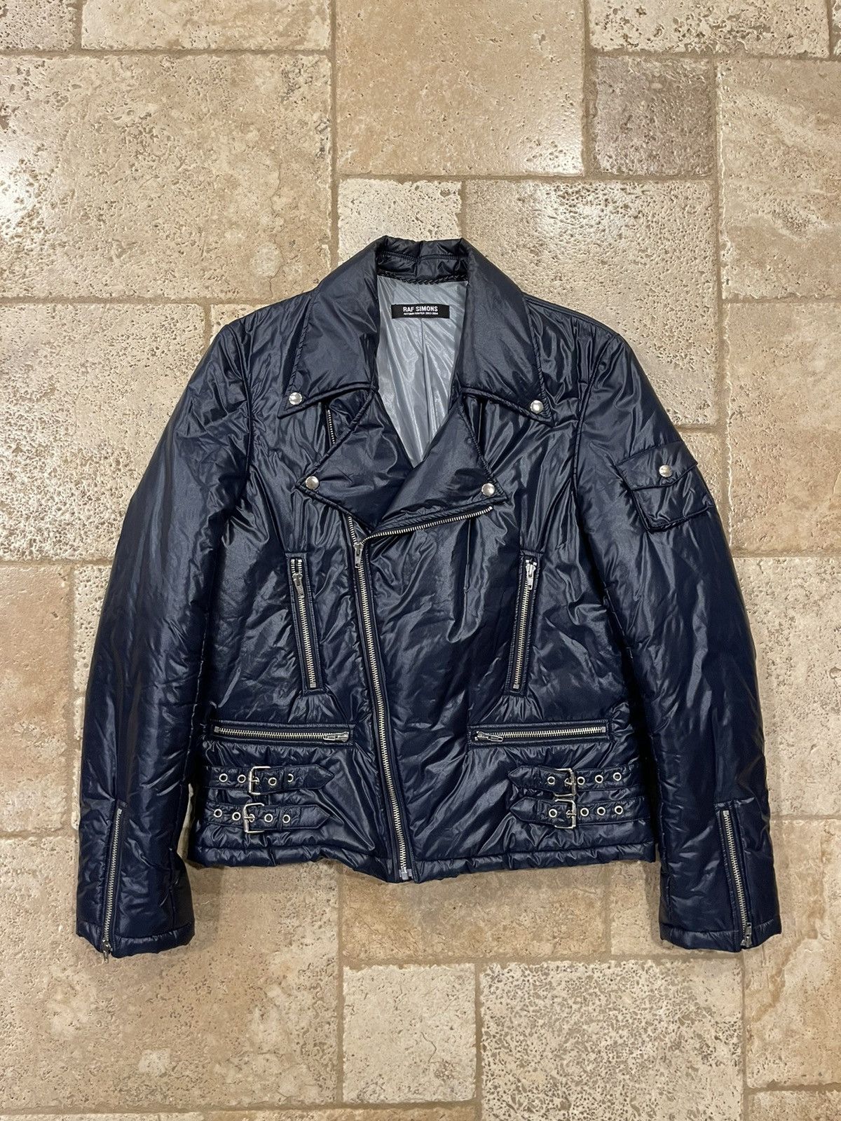 Raf Simons Raf Simmons AW 2003 Closer Puffer Biker Rider Jacket | Grailed