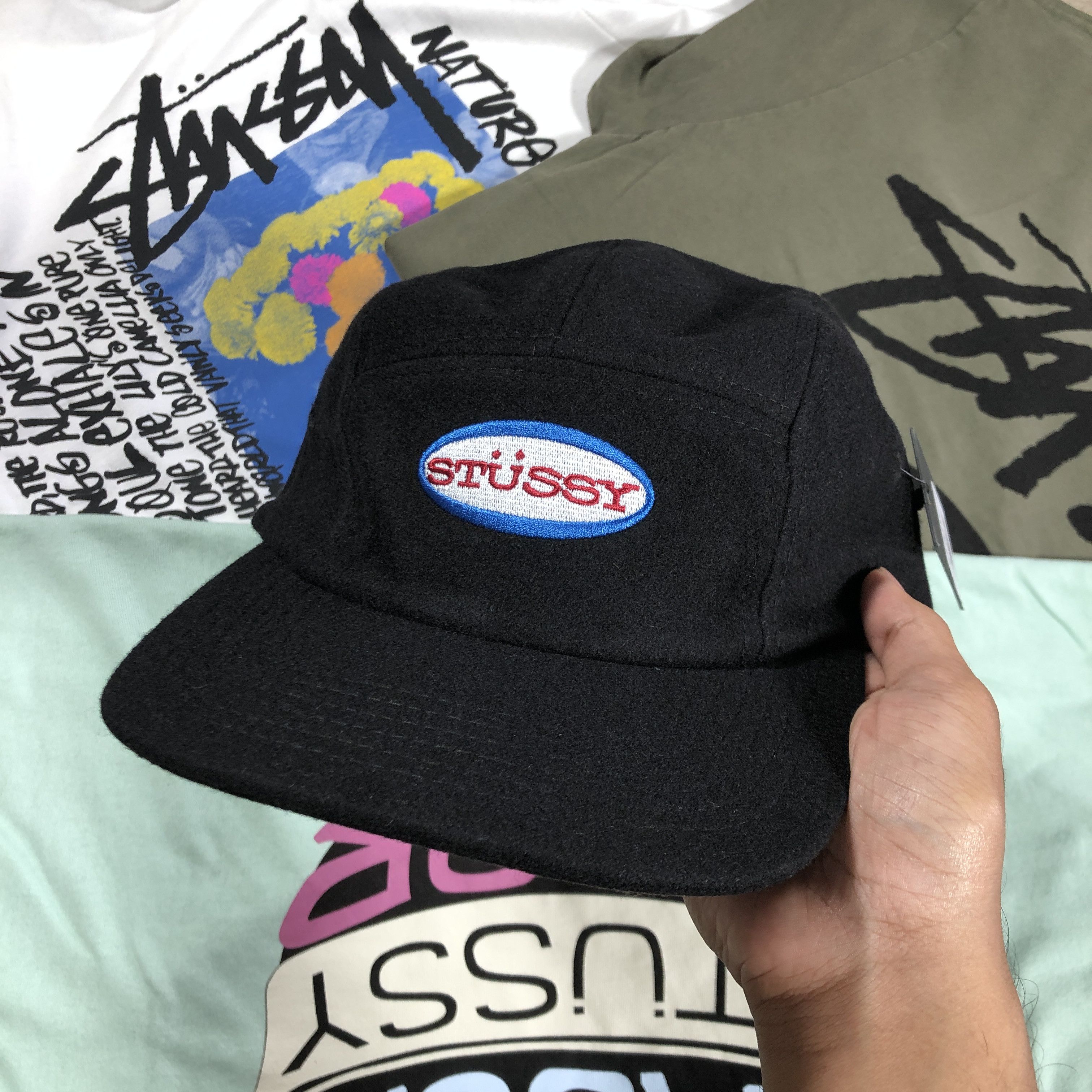 Stussy STOCK WOOL 5 PANEL STUSSY CAP HAT | Grailed