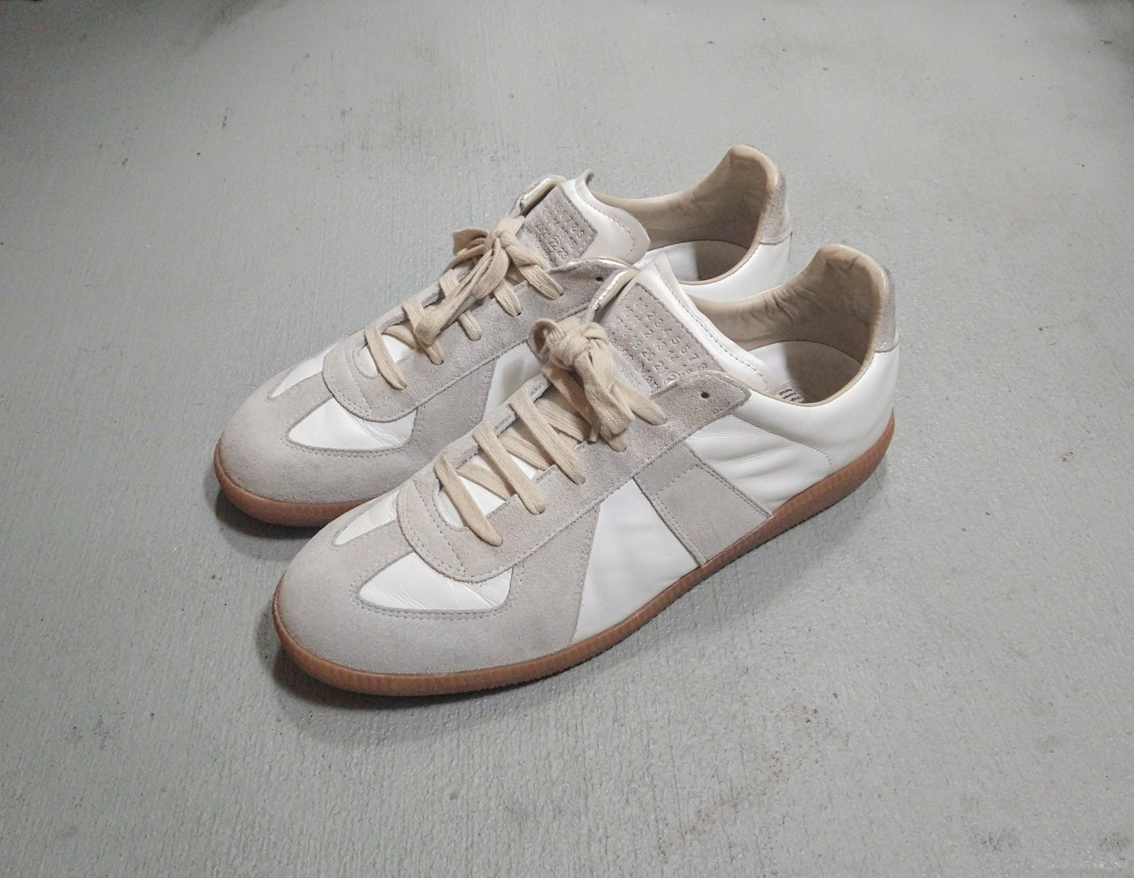 Maison Margiela Maison Margiela GAT Replica Size 9 42 White Gray Low Tops | Grailed
