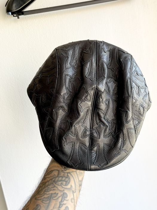 Chrome Hearts Chrome Hearts NEW Leather Cross Patches Hat Cap RARE | Grailed