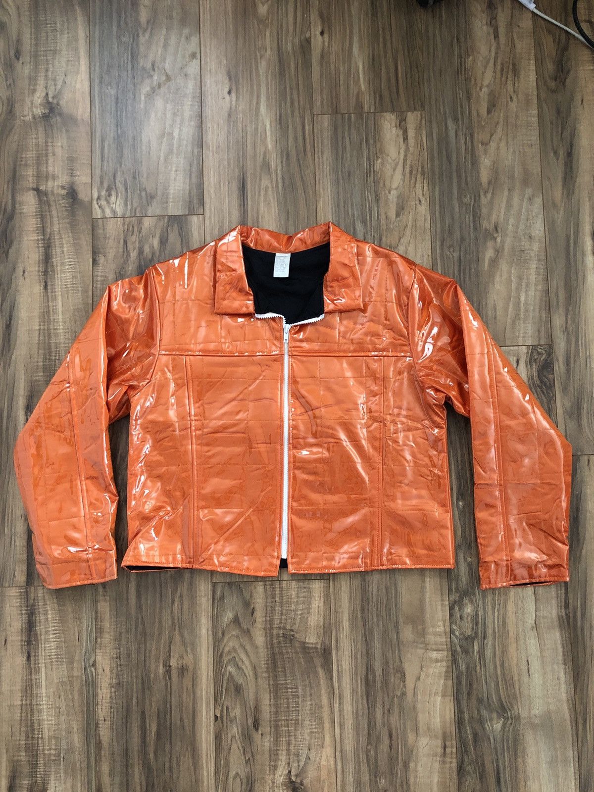 Vintage 90’s PVC Iridescent Rave Jacket Fashionplate Gen X | Grailed