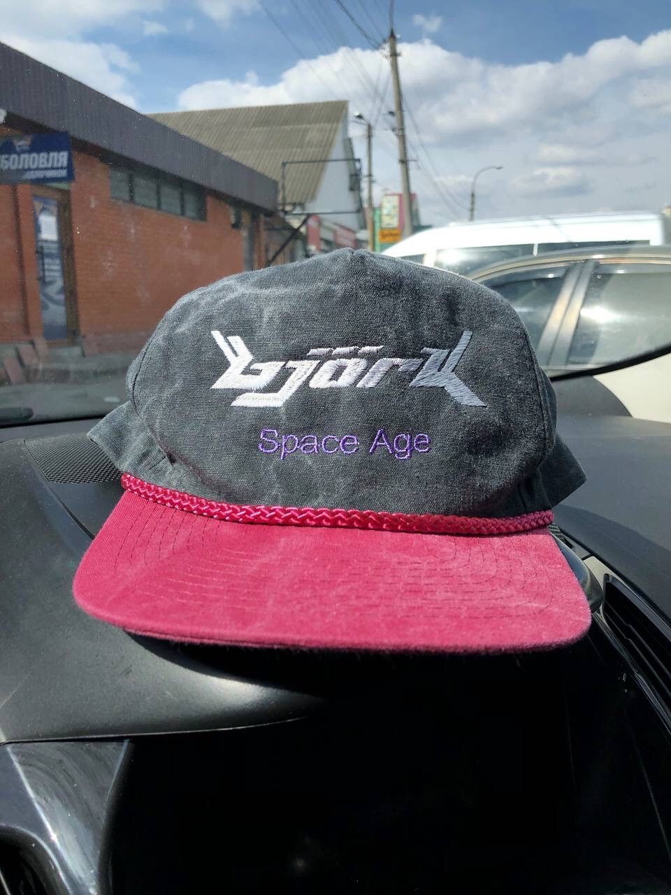 Band Tees × Made In Usa × Vintage Vintage Bjork Space Age cap hat | Grailed