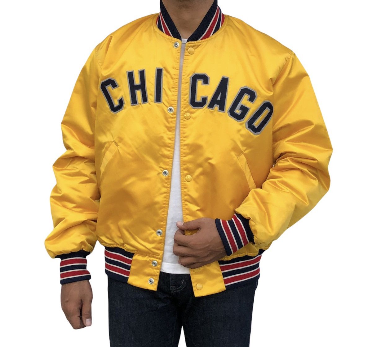 Vintage 🔥Vintage Game Sportswear Ltd Chicago Yellow Varsity Jacket ...