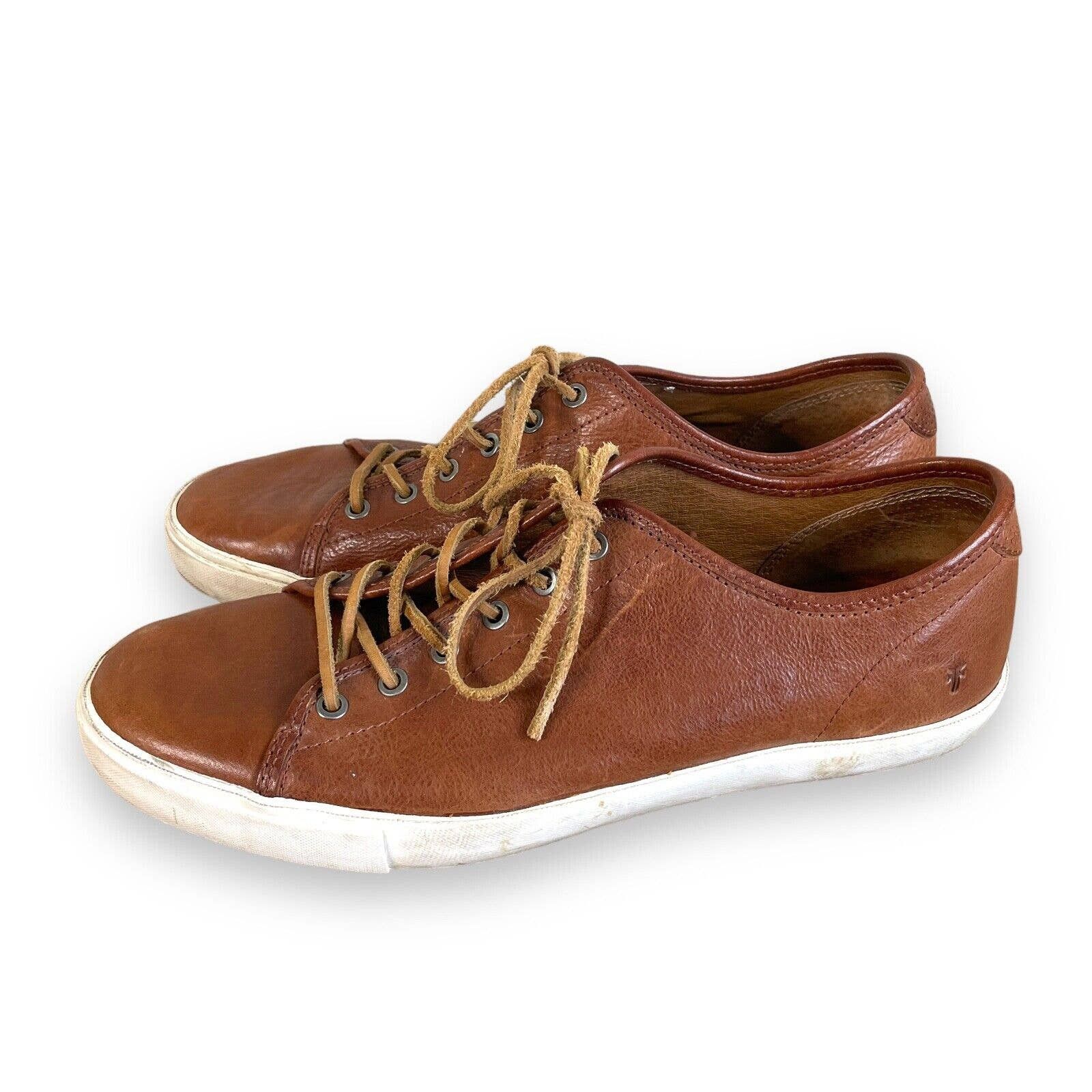 Frye Frye Brett Low Shoes Sneakers Mens 12 Brown Leather 3481519 | Grailed