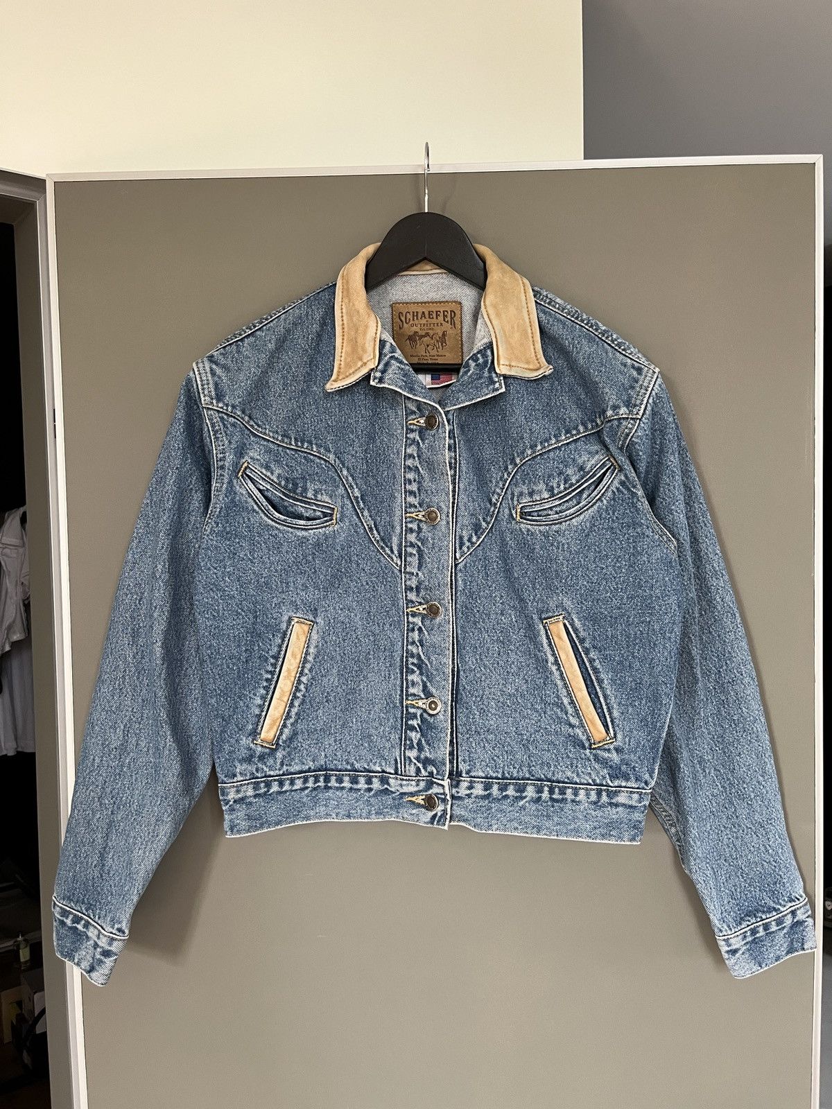 Cowboy Equipment SCHAEFER Outfitter Made In Usa Rancho Denim Jacket ...