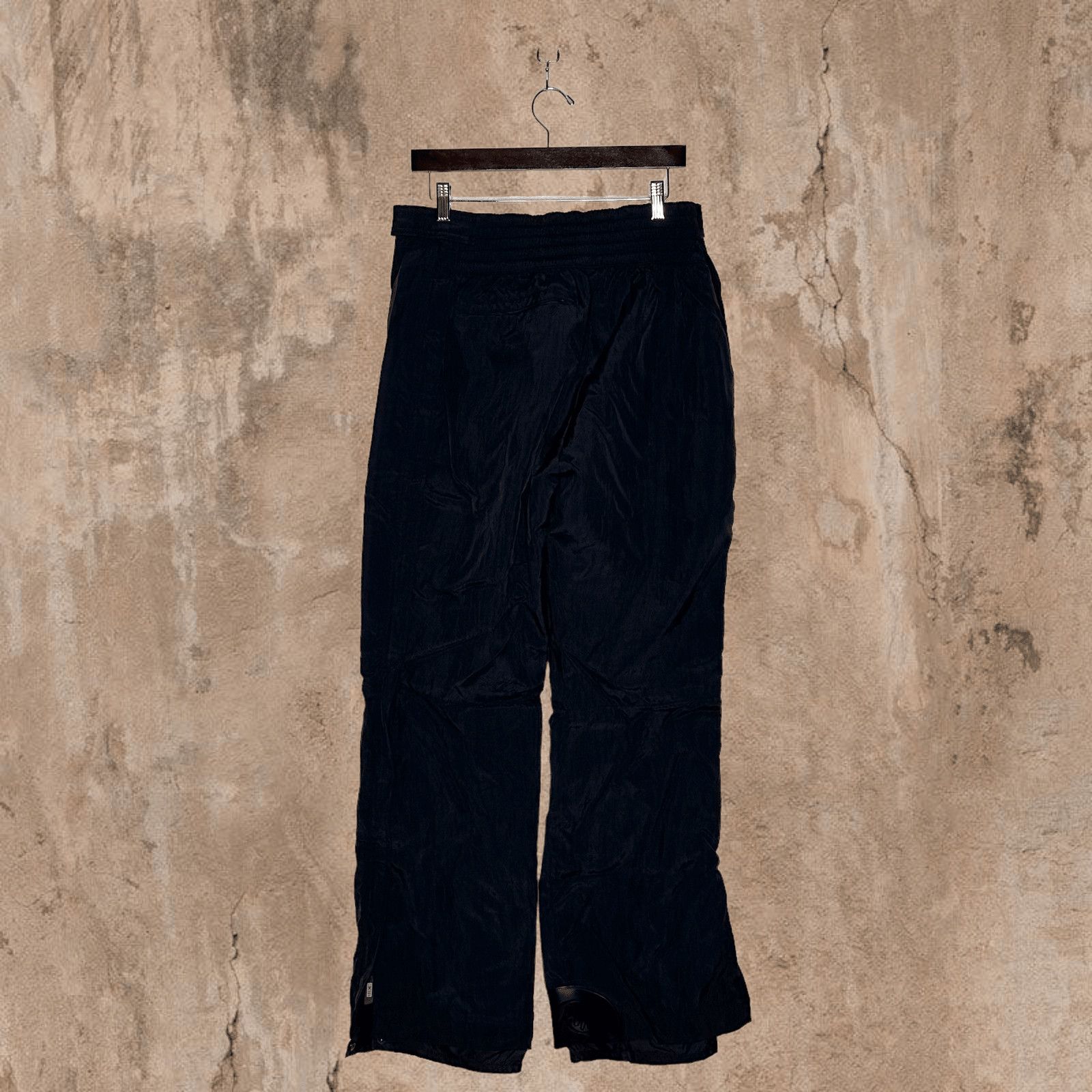 Vintage Jet Black Snow Pants Baggy Fit 3M Thinsulate Roffe Large | Grailed