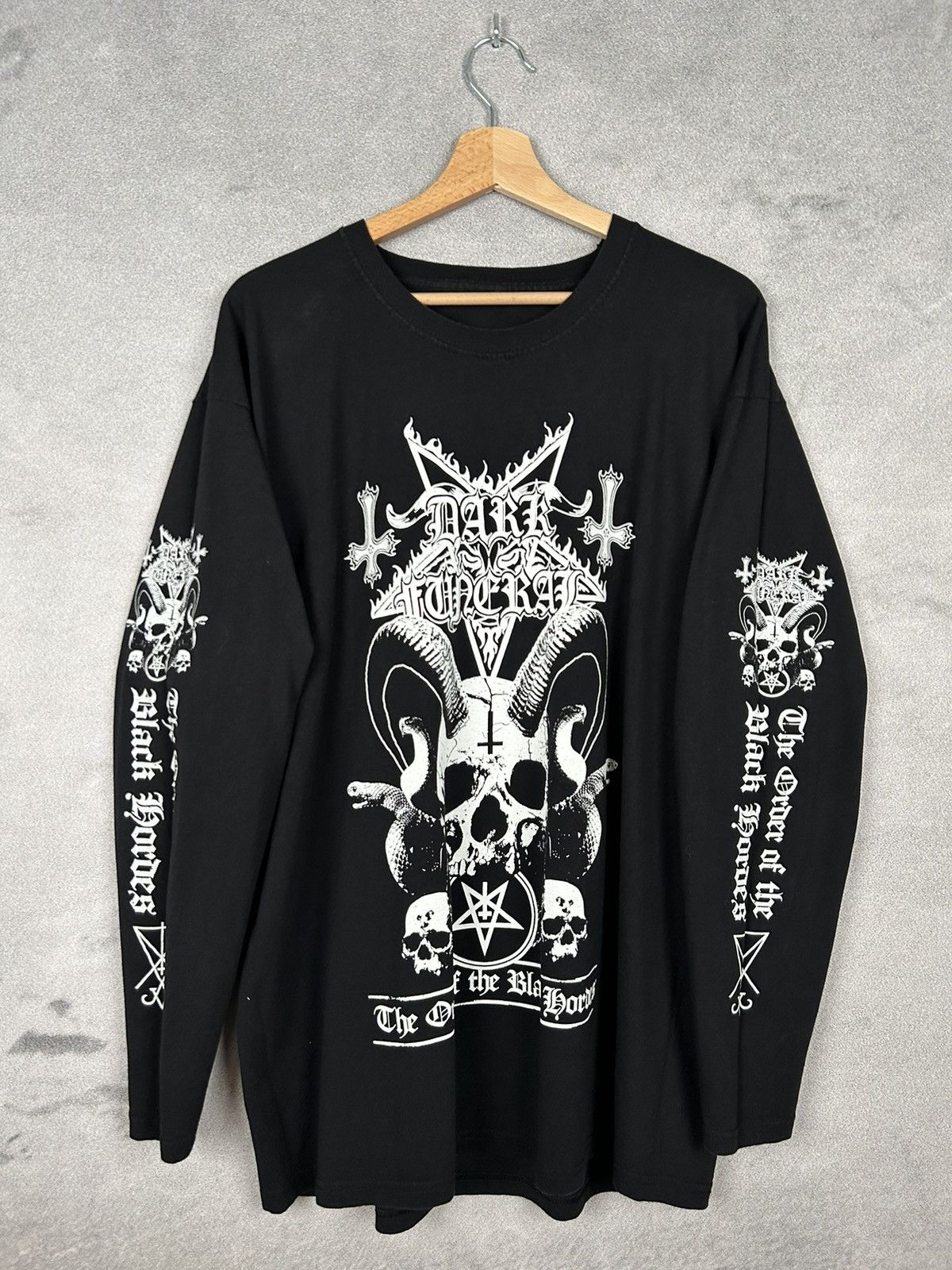 Band Tees × Vintage Dark Funeral Longsleeve Black Metal Punk Hardcore ...