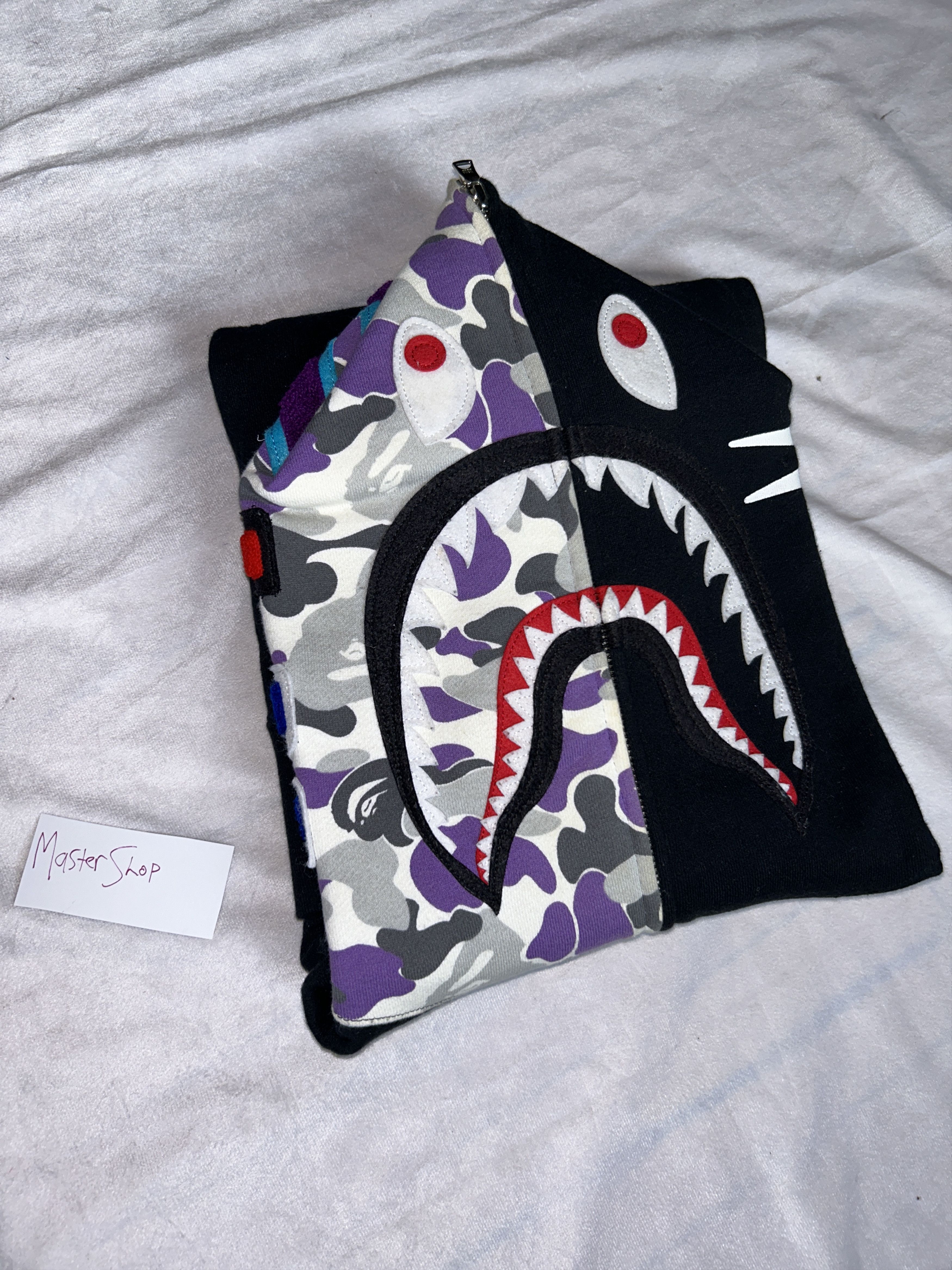 Bape Bape Store NYC 10th Anniversary Shark Full Zip Hoodie | Grailed