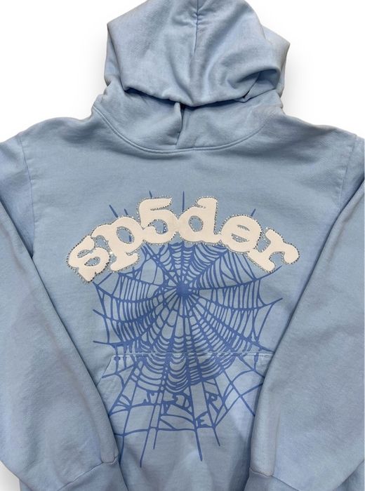 Spider Worldwide New Sky Blue Sp5der Hoodie | Grailed