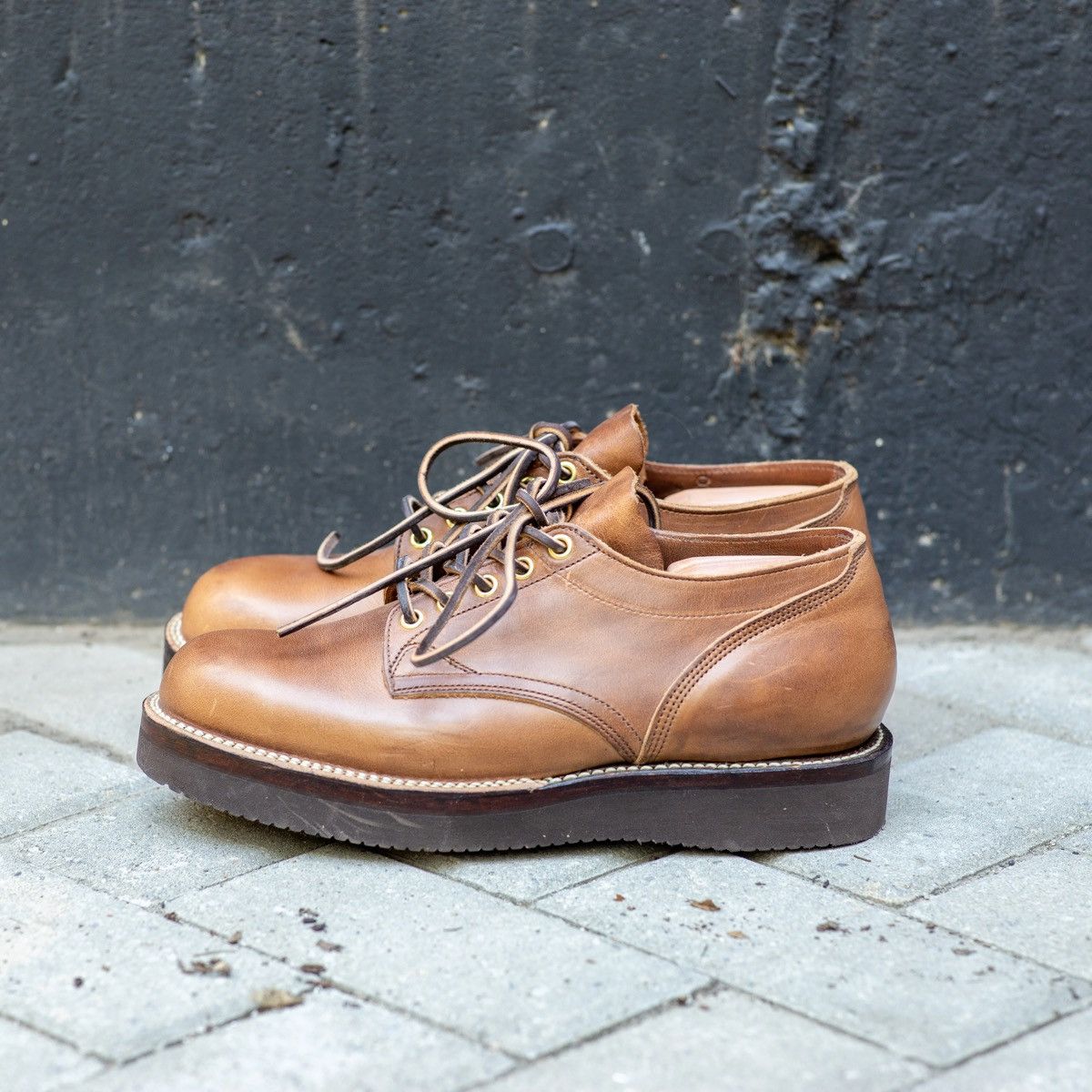 Viberg Viberg Natural Chromexcel 145 Oxford | Grailed