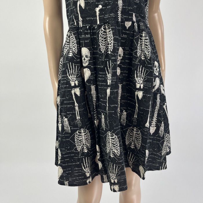 Bones Folter Dress Large Anatomically Correct Skeleton Bones ModCloth ...