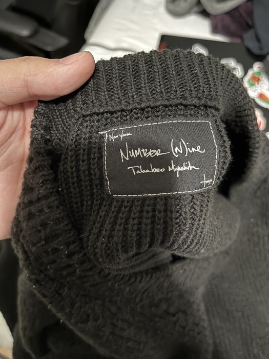 Number (N)ine AW03 Number Nine Black Kurt Cobain Sweater | Grailed