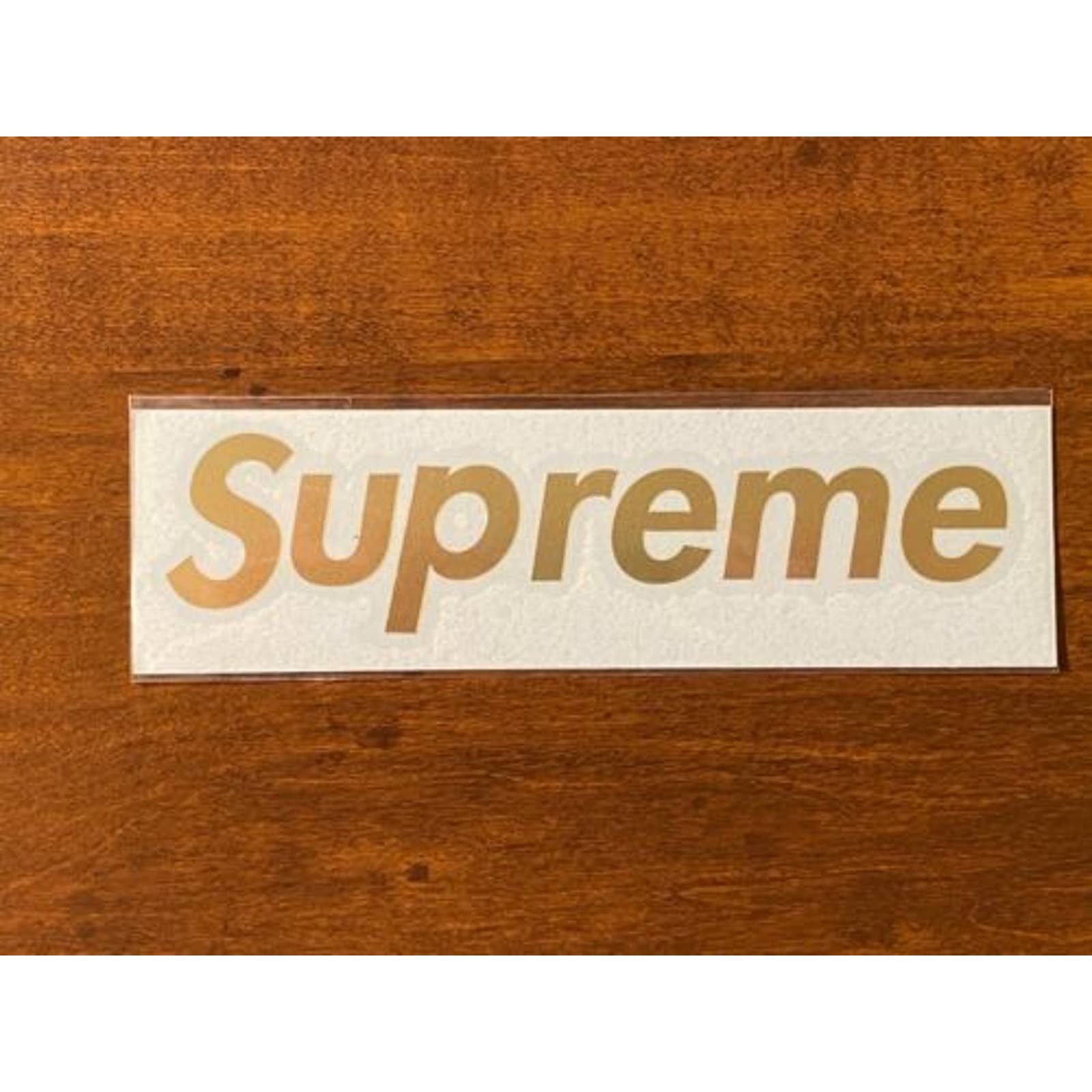 Supreme Supreme Gold Box Logo Die Cut Sticker | Grailed