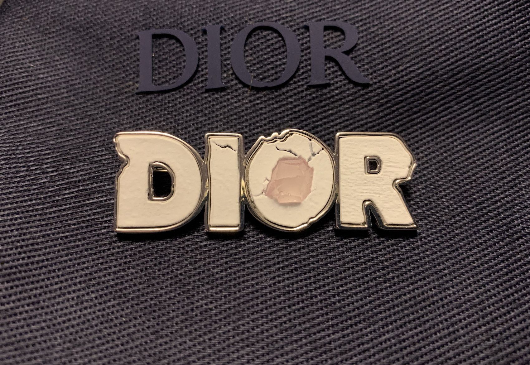 Dior × Kim Jones SS'20 Logo Pin Brooch | Grailed