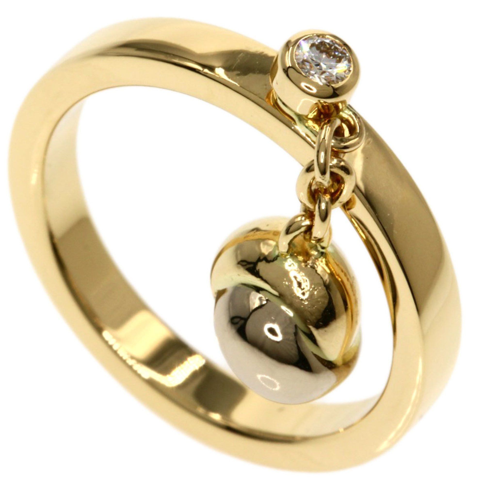 Cartier Cartier Baby Trinity Ball Diamond #49 Ring K18 Yellow Gold ...
