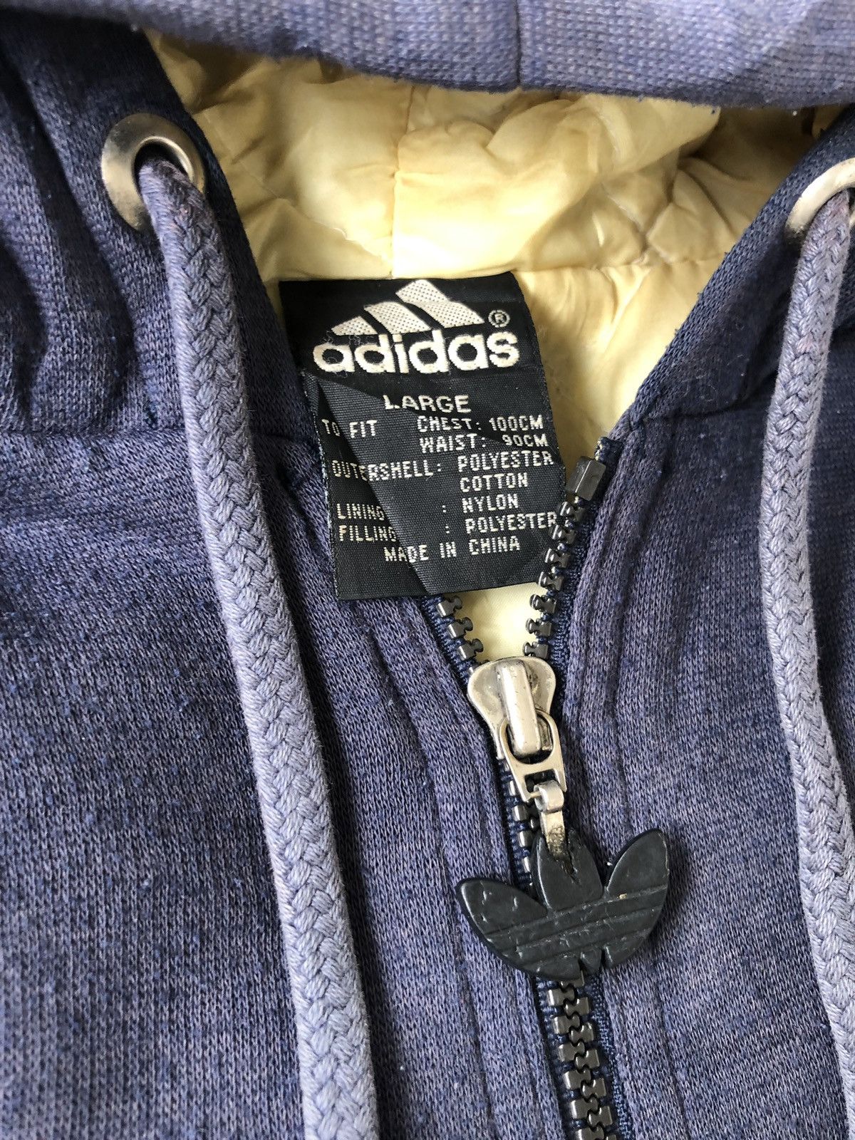 Adidas Y2K Adidas RUN DMC Trefoil ™️ Logo Bomber Hoodie | Grailed