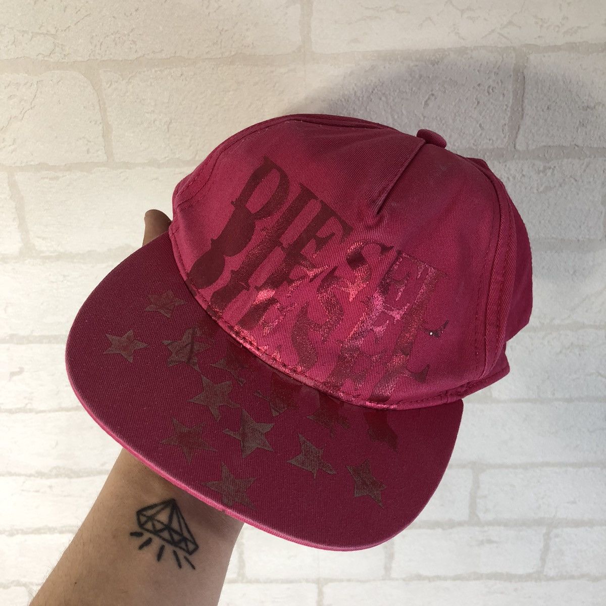 Band Tees × Diesel × Japanese Brand 2000s Diesel Cap Hat Multi Stars ...