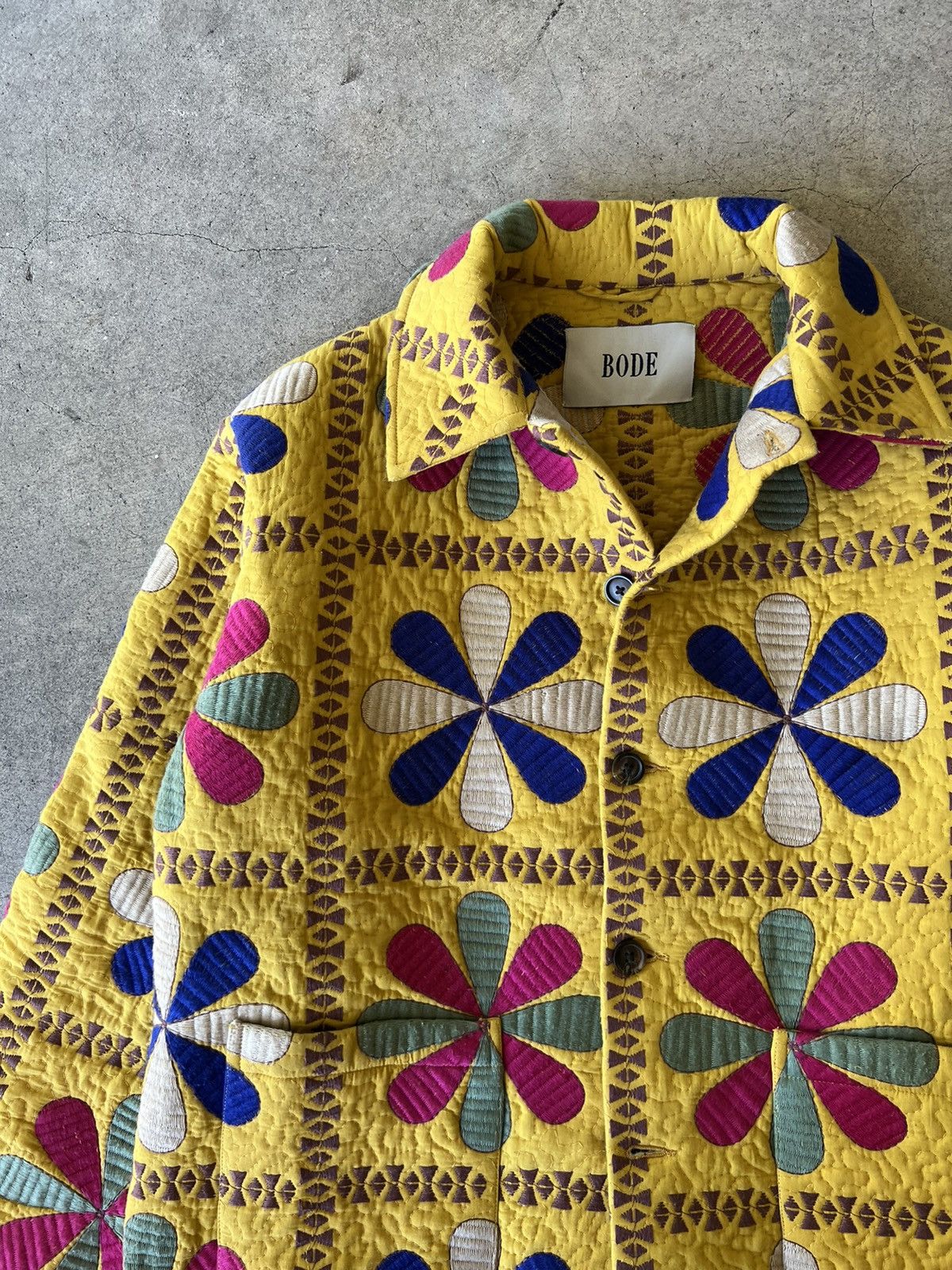 Bode Bode Bengali Quilted Flower Chore Coat | Grailed