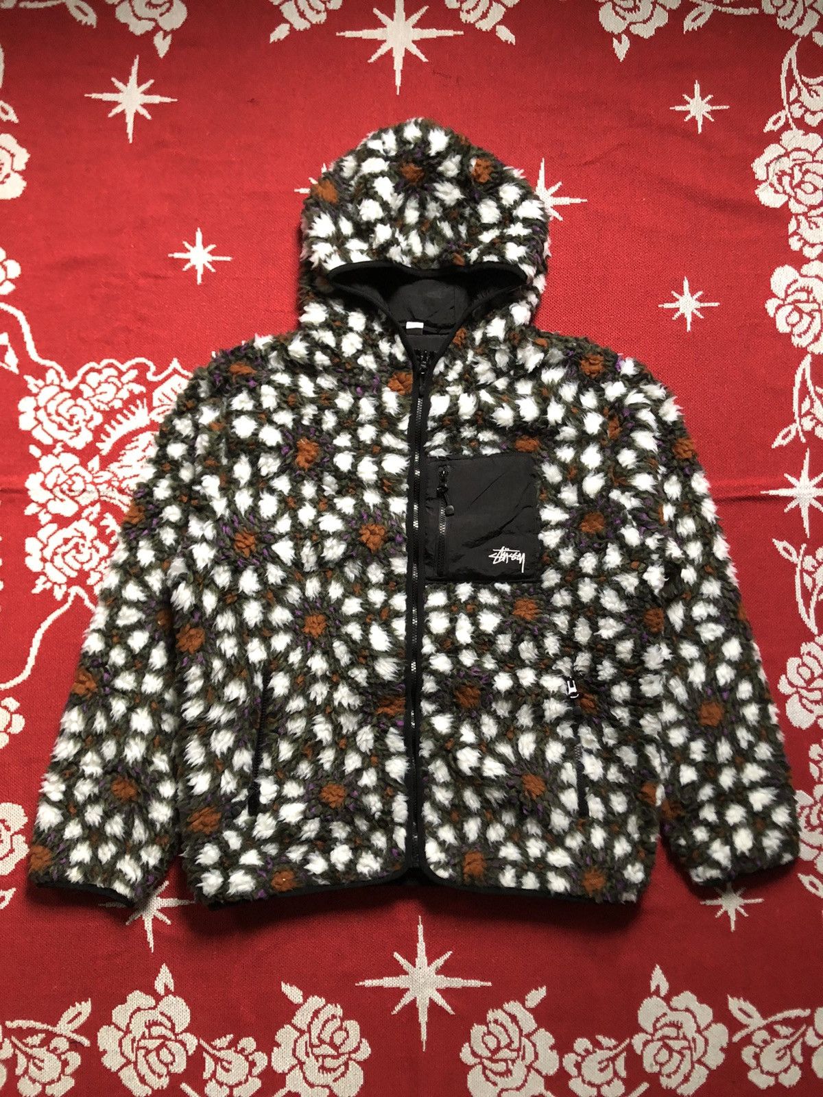 Stussy Stussy Pattern Sherpa Jacket | Grailed