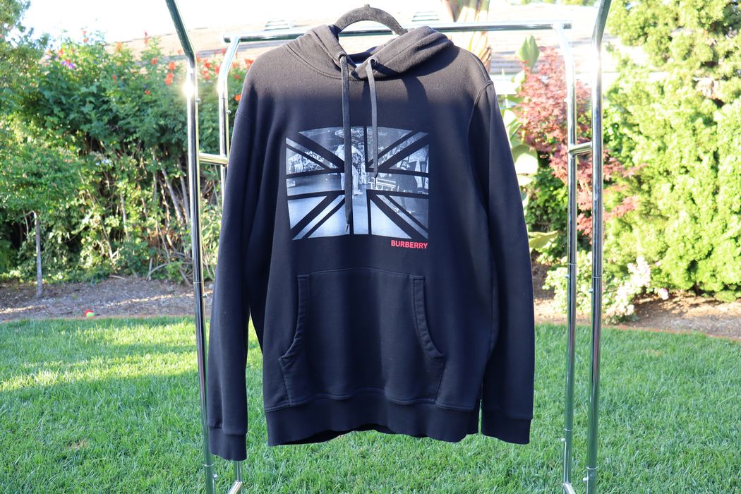 Burberry Rare - Burberry: Union Jack photo print hoodie | Grailed