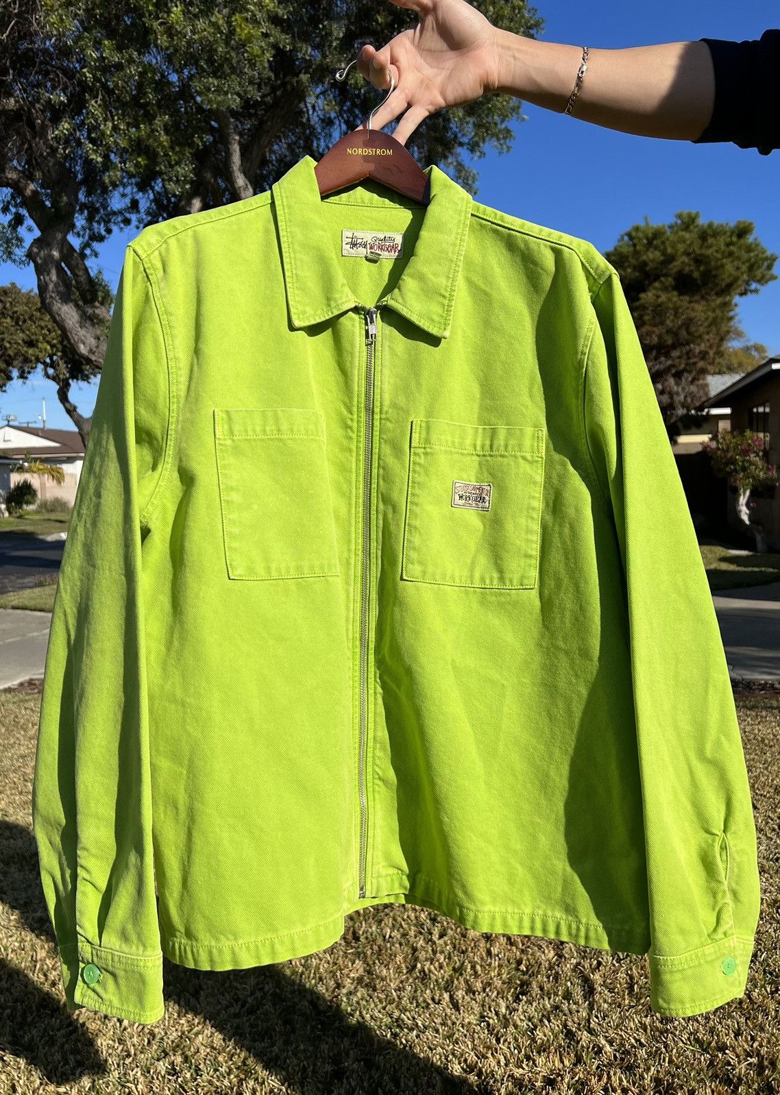 Stussy STÜSSY 1 of 1 SAMPLE WASHED CANVAS SHIRT | Grailed