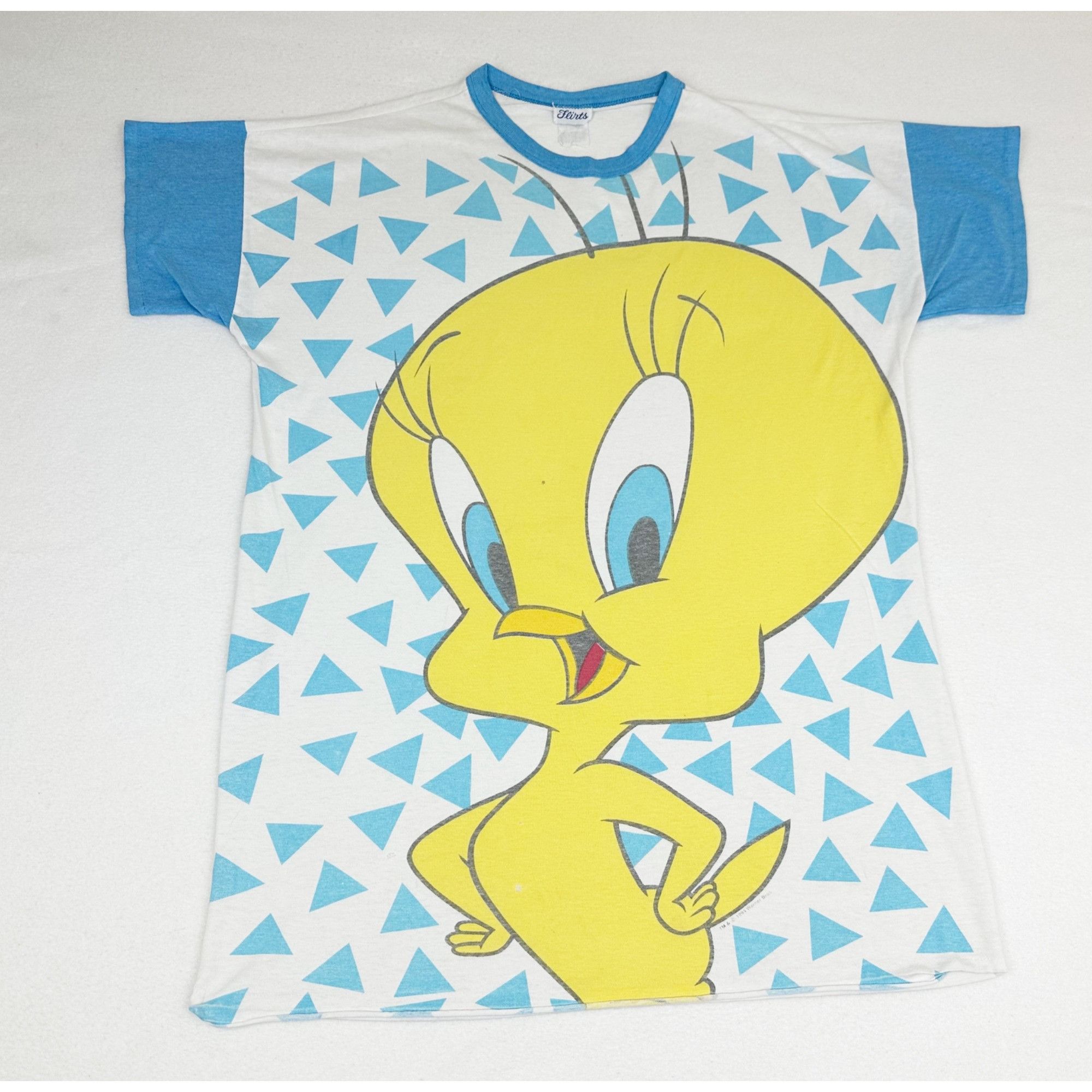 Streetwear × Vintage Vintage 1994 Tweety Night Sleep Shirt Looney Tunes ...
