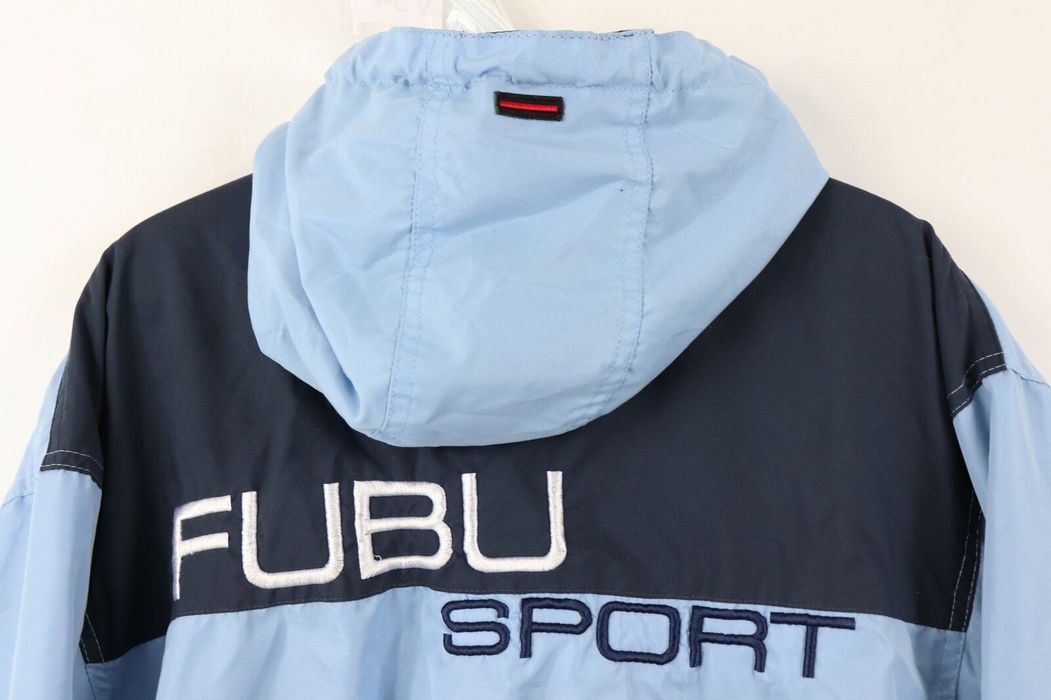 Vintage Vintage 90s FUBU Sport Mens Full Button Hooded Jacket | Grailed