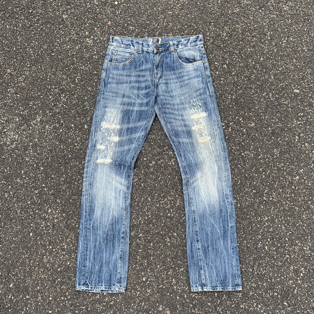 Vintage Snuff Jeans 33x33 Storm Fading Denim Pants Nice Design | Grailed