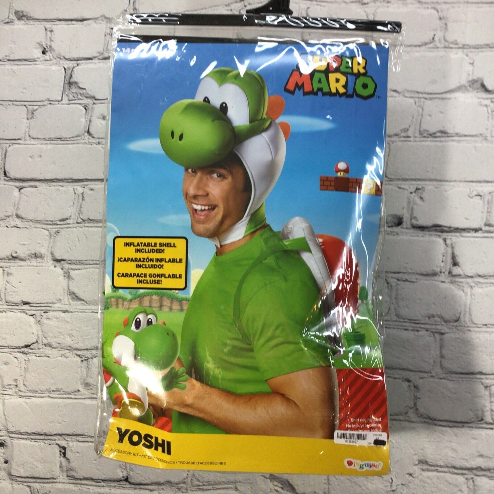 Vintage Super Mario Bros Yoshi Halloween Costume Plush Head With ...