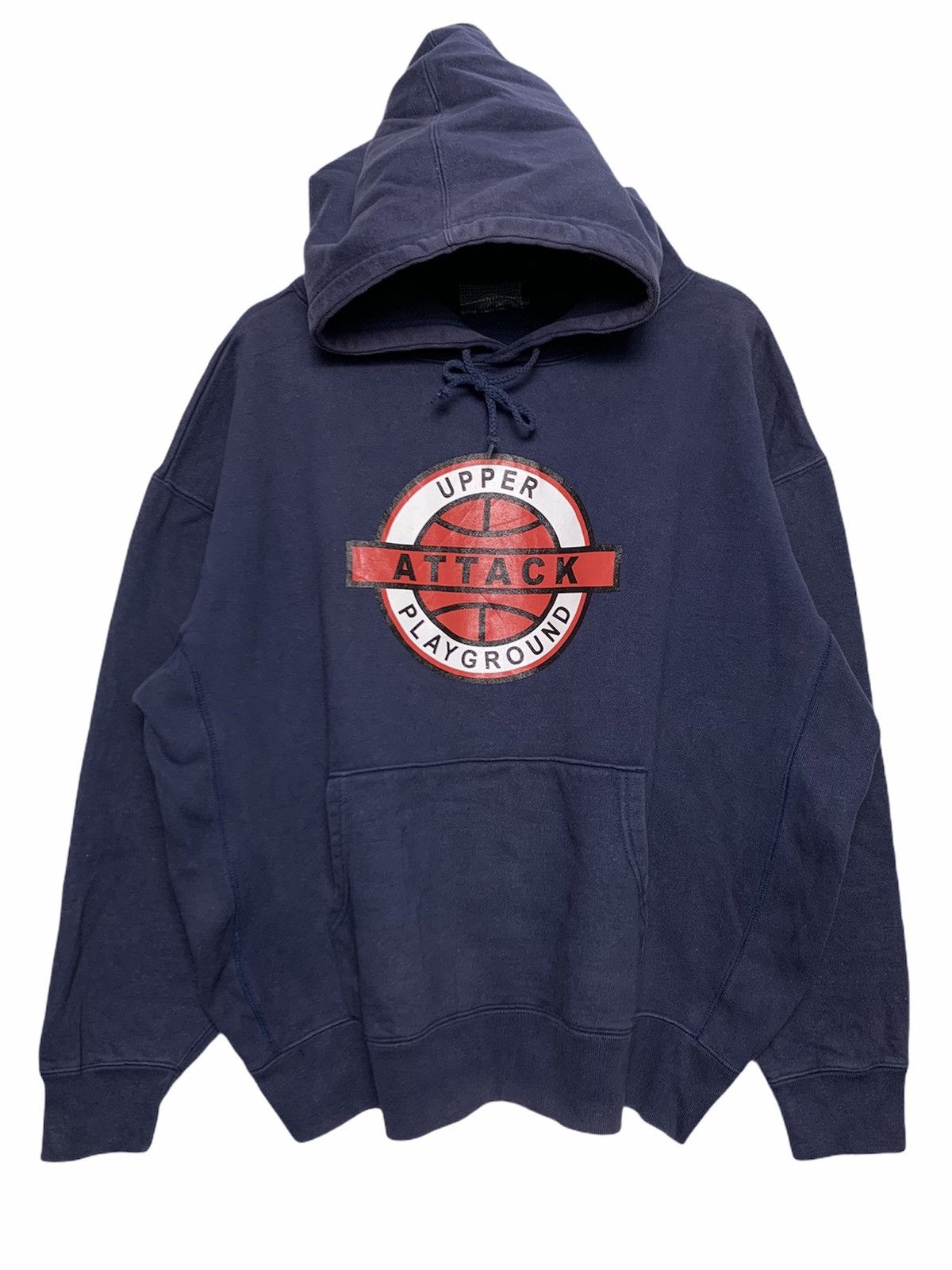 Upper Playground Upper Playground Attack Logo Oversized Pullover ...