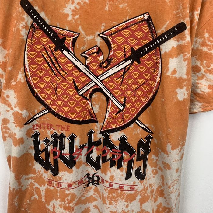 Wu Tang Clan Old school tie dye t-shirt Wu tang clan 36 chamber CREAM ...