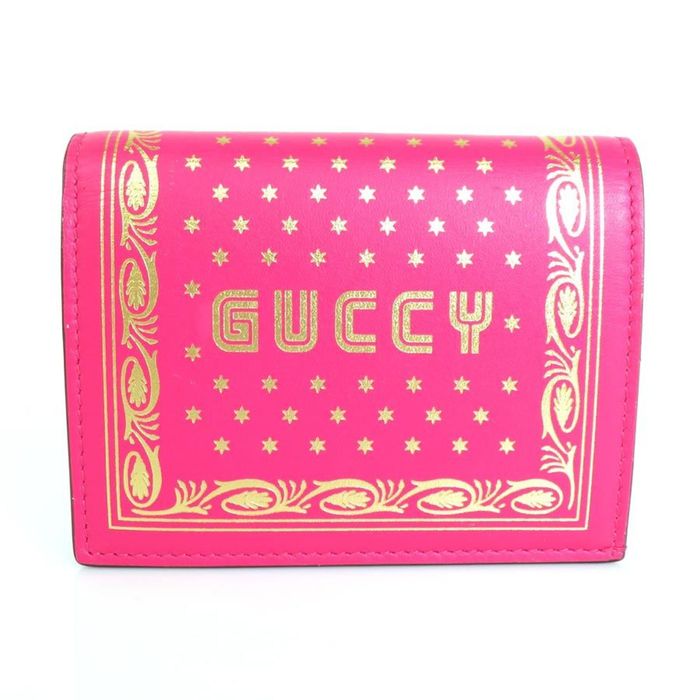 Gucci Gucci Folio Wallet GUCCY Sega SEGA Leather Pink Series Women's ...