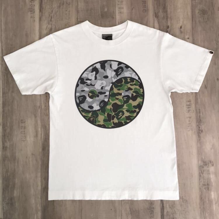 Bape BAPE Yin Yang Tai Chi ABC camo Logo T-shirt | Grailed