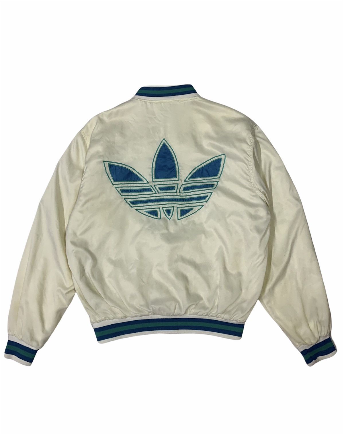 Adidas × Run Dmc × Varsity Jacket 🔥VTG ADIDAS VARSITY JACKET BIG LOGO ...